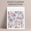 Maine State Flower Art - Etsy