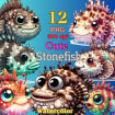 Mystical Stonefish Wonders: 12 PNG Cute Stonefish Clipart - Adorable ...