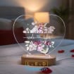 Personalized Flowers Night Light - Custom LED Lamp for Nature Lovers ...