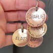 Custom Dog Tag / Custom Pet ID Tag - Lucy - in 1.25'' Domed Bronze ...