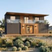 3x40' Container Home Plans | 2 Bed Container Home | Container House ...