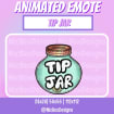 Tip Jar Twitch Animated Emote / Streamer / Youtube / Tip Jar Animated ...