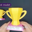 3D Trophy, Paper Trophy, DIY Trophy, Paper Craft, Printtable Pattern ...