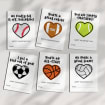 Sports Valentine's Day Cards for Kids: Classroom Gift Tags (PDF) - Etsy