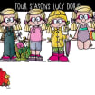 Four Seasons Clip Art, Lucy Doris, Melonheadz Characters COMBO PACK - Etsy