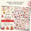 Ultimate Christmas Digital Stickers, Christmas Stickers, Holiday ...
