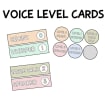 Calm Colors Classroom Voice Level Cards, Editable Labels (PDF) - Etsy