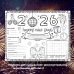 New Year Activity Placemat 2026, Kids New Years Eve Activity, Christian ...