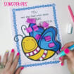 Christian Craft for Kids | Sunday School Psalm 77:14 Church Butterfly ...