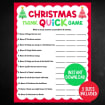 Christmas Think Quick Game, Printable Christmas Game, Christmas ...