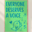Everyone Deserves A Voice SLP Room Sign Speech Therapy Poster SLP Wall ...