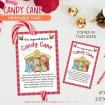 Legend of the Candy Cane Printable Tags, Kids Christian Treat Tag ...