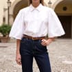 Lantern Sleeve Blouse Sewing Pattern PDF | Statement Puff Sleeve Top ...