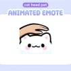 ANIMATED Cat Head Pat Emote for Twitch and Discord, Cat Emote, Head Pat ...