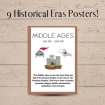 Historical Eras Posters, History Classroom Decor, History Prints ...