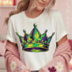 Mardi Gras Brushstroke Crown PNG – Hand Painted Carnival Crown Design ...