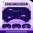 Pastel Planet Animated Stream Screens for Twitch Youtube Kick OBS ...