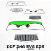 Chick Hicks Face SVG Png Dxf Eps Clipart Logo, Cars SVG Cartoon Clipart ...