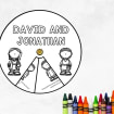 David and Jonathan, Printable Bible Coloring Wheel, Sunday School Craft ...