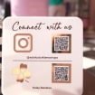 Acrylic Qr Code Scan Sign, Social Media Qr Acrylic Display, Payment Qr ...