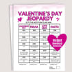 Valentines Day Jeopardy Game, Fun Valentines Day Games, Valentine's ...