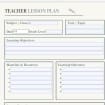 Teacher Lesson Plan Template | Printable Fillable PDF, A4 & US Letter ...