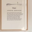 Hope Poem by Joseph Addison Wall Art Print: Minimalist Poetry Poster - Etsy