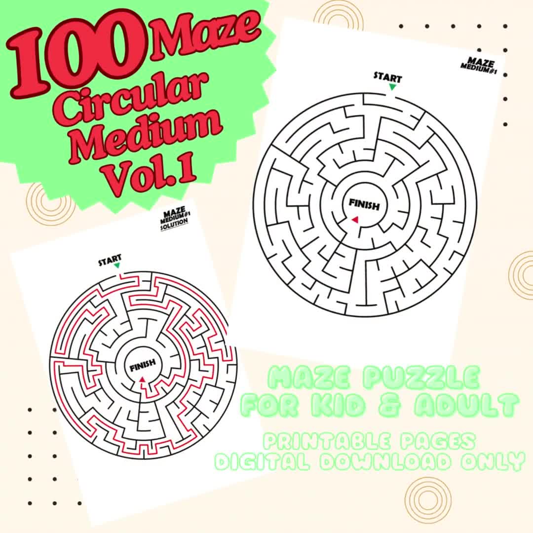 simple circular maze