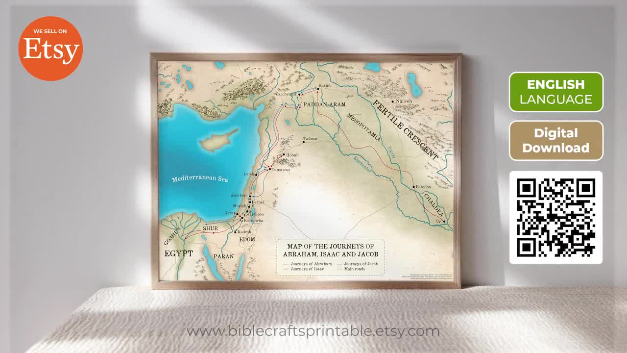 Mapa De La Tierra Prometida A Abraham Ruta De Abraham Ppt Descargar