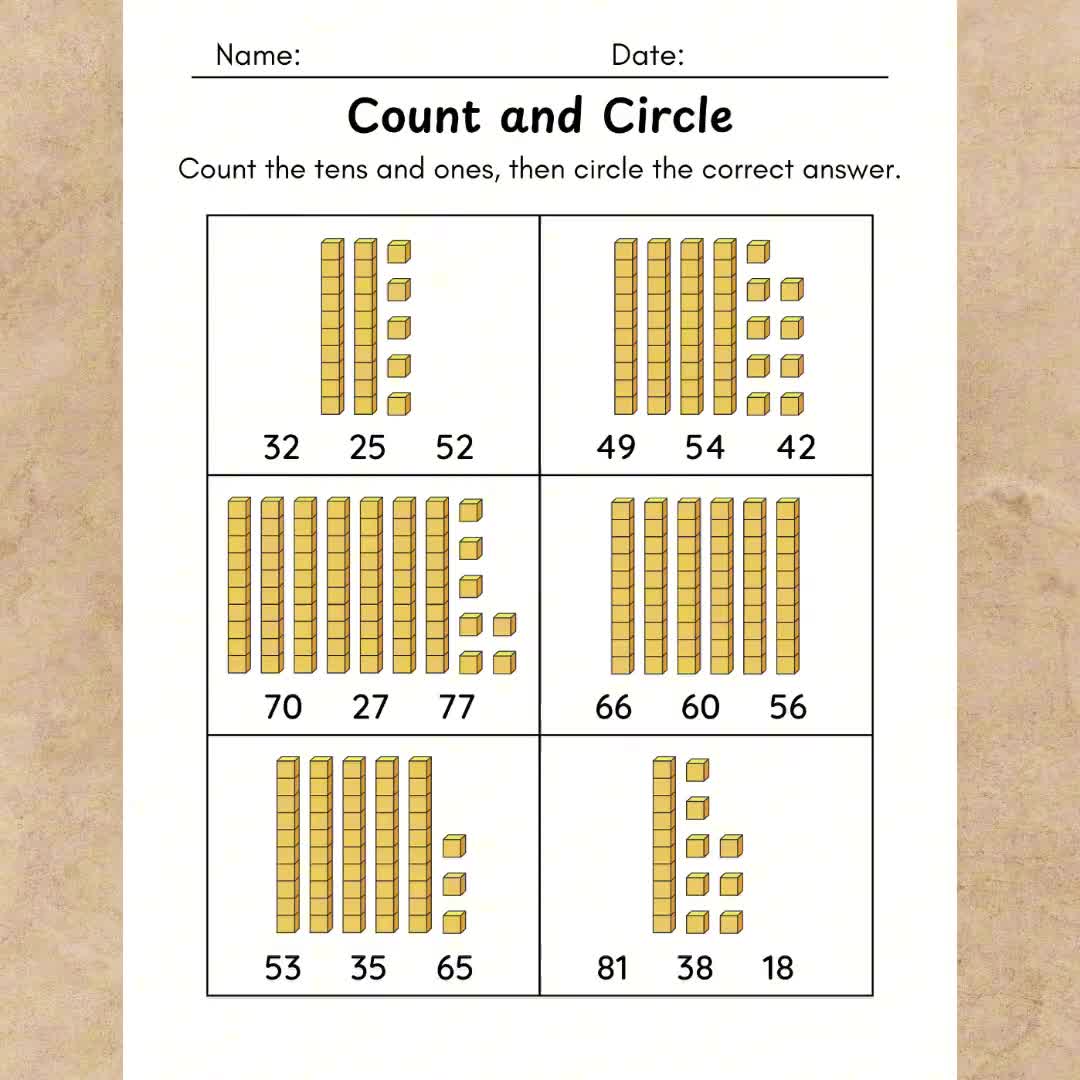 Place Value Tens Ones Worksheet Representing 4 Digit Numbers: Place