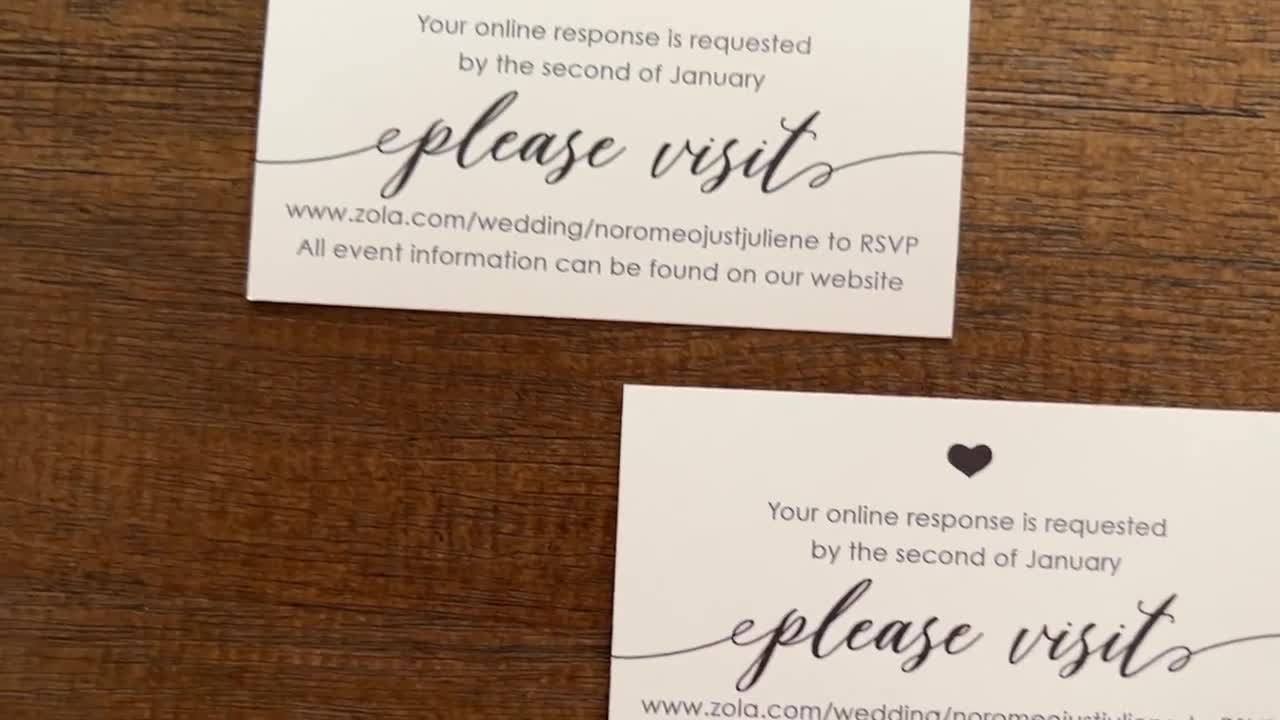 Ejemplo De Tarjetas De Respuesta De Boda