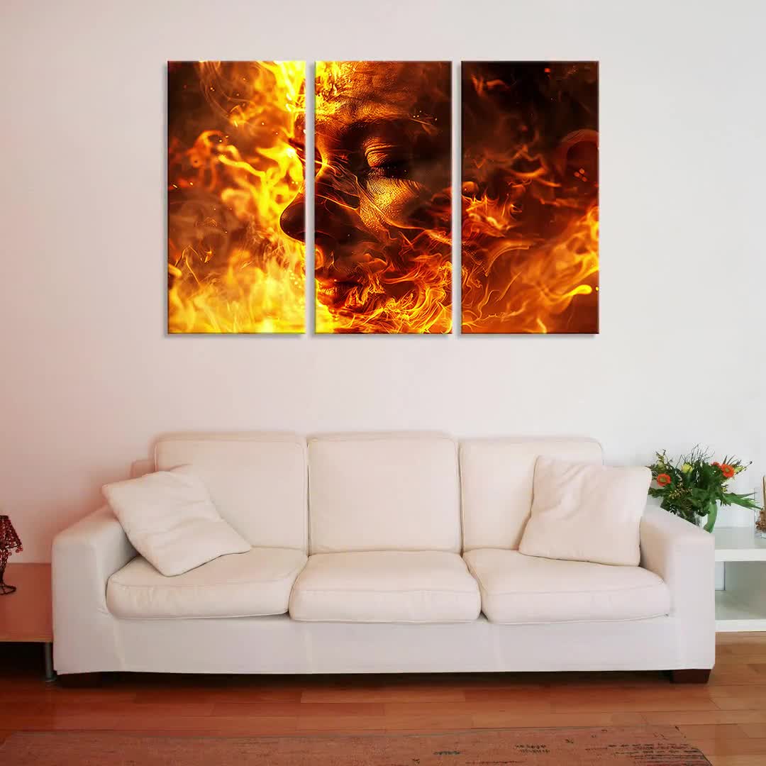 Wall Murals Burning Fire Fire Burning Abstract Wall Art Beink Online