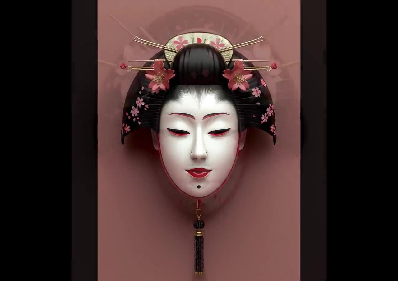 Traditional Geisha Face