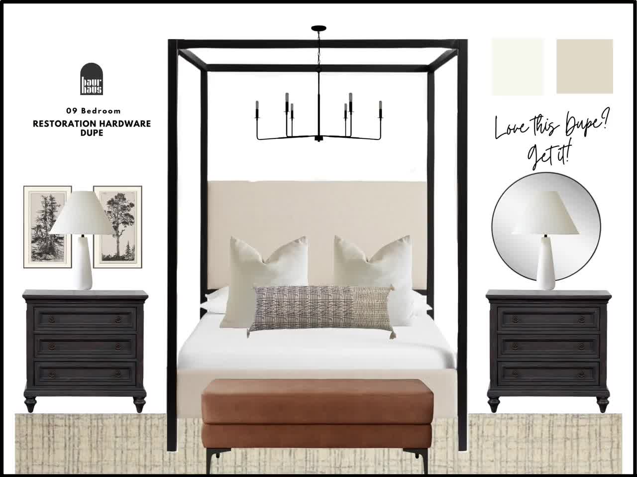 Duped Restoration Hardware Bedroom Packagebedroom Packagepre designed Roomonline Interior Designinterior Design Servicee design Etsy