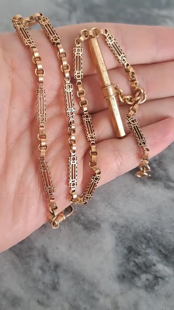 Vintage rose gold chain store