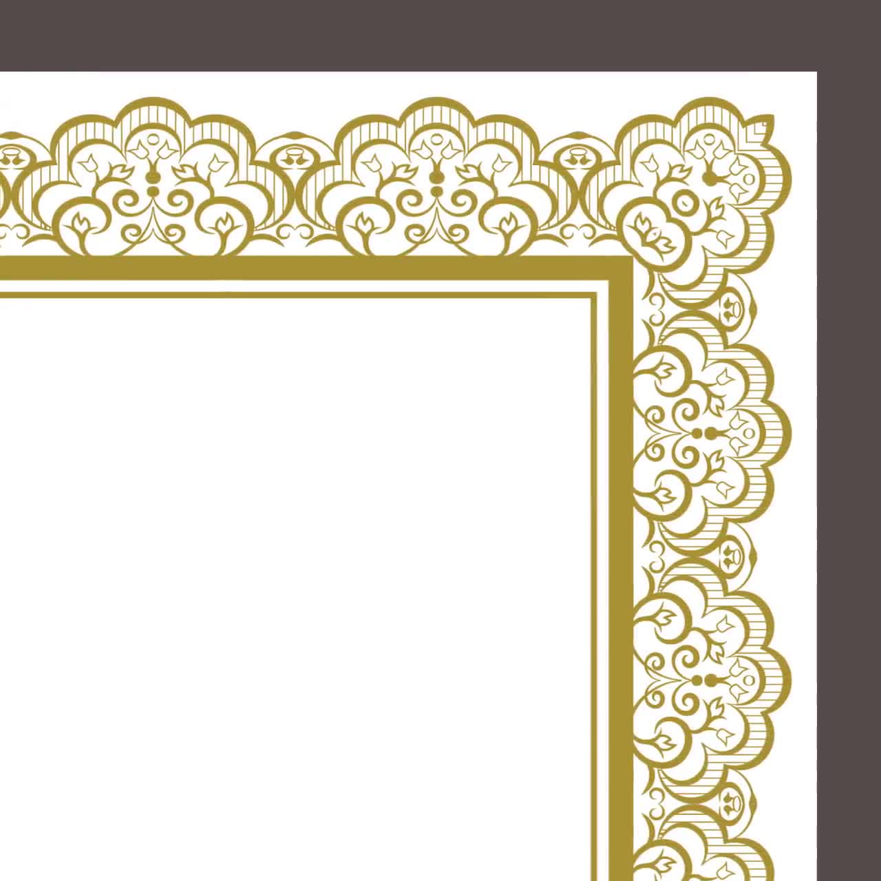 Gold Digital Full Page Frames Borders Clip Art Border Frame Etsy