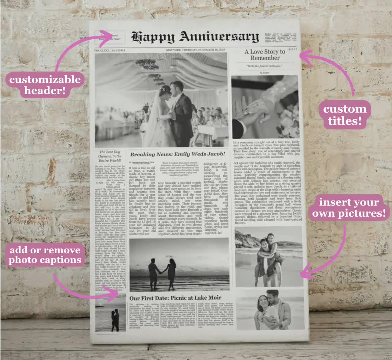 Free Personalized Birthday Newspaper | Custom Birthday Keepsake