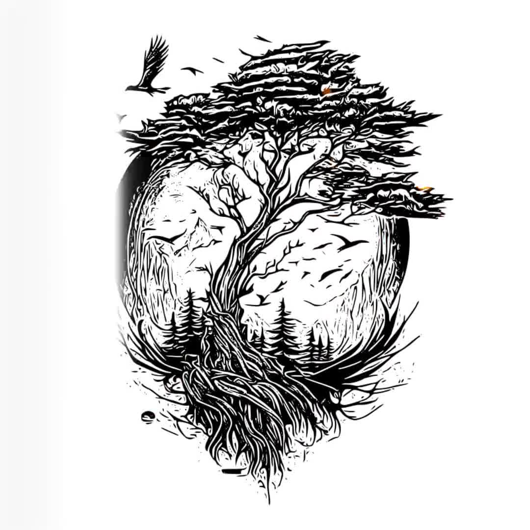 Tree Tattoo Stencils