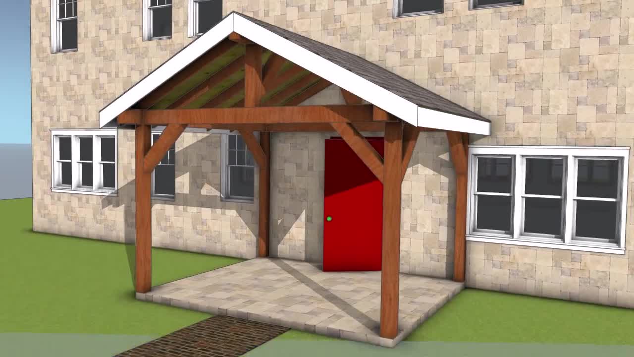Gable Porch Roof Construction