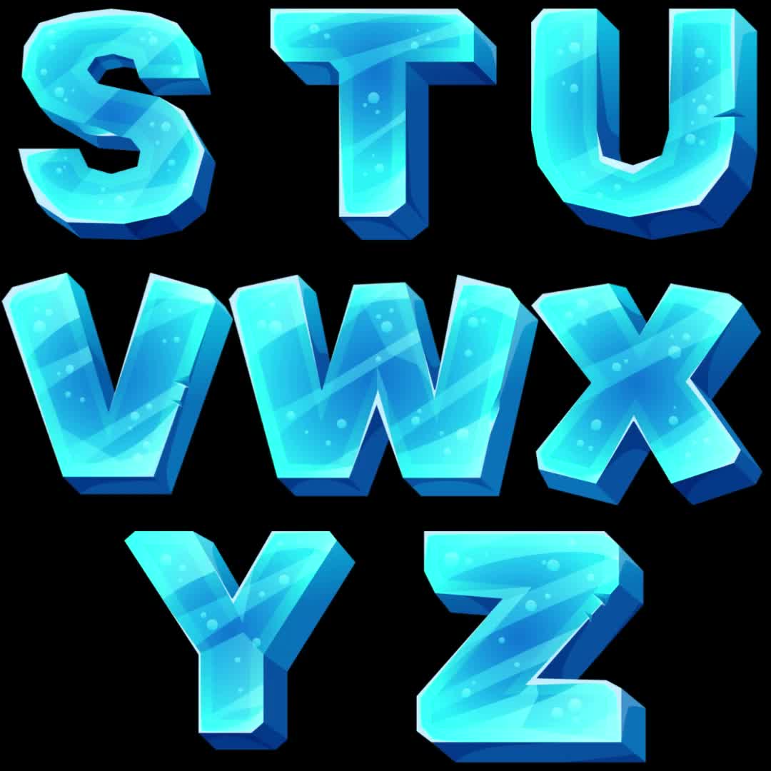 Ice Age Font Png Ice Age Alphabet Ice Age Letters Ice Age