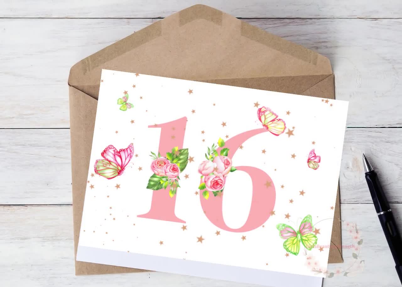 Sweet 16 Printable Birthday Cards For Girls Sweet Sixteen Cake With
