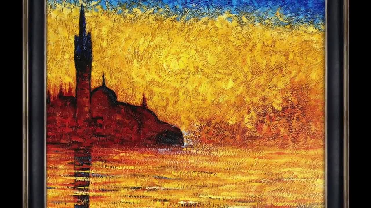 Large Twilight Venice Claude Monet