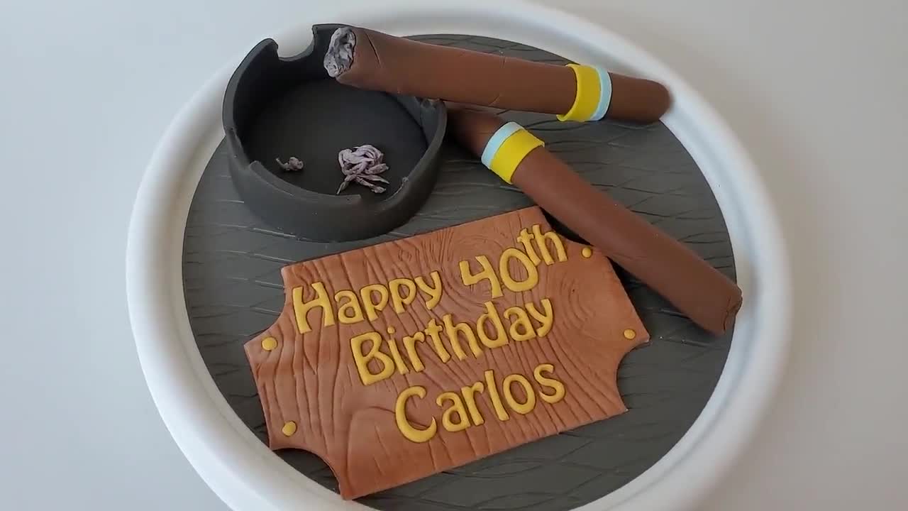 Groom Cakes Cigar Toppers