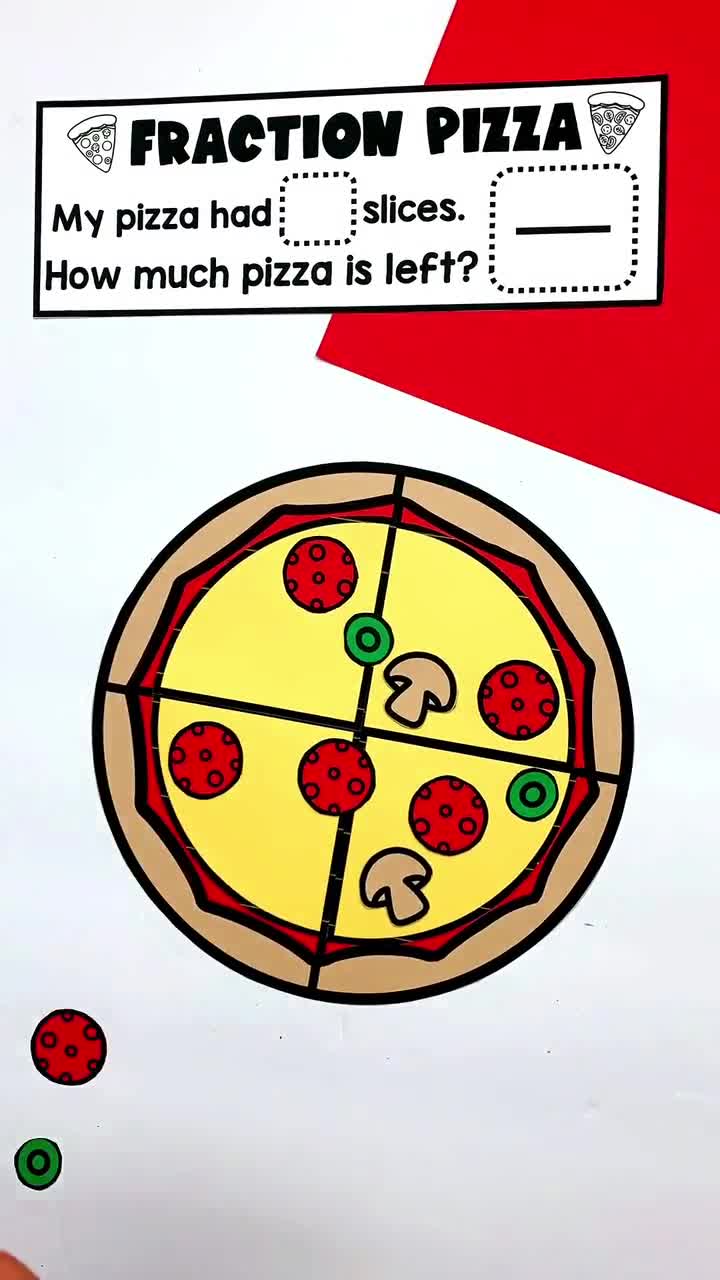 Pizza Fractions For Kids
