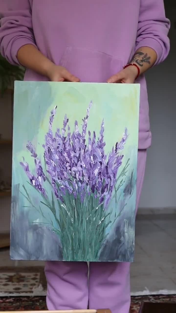 Lavender Painting Acrylic