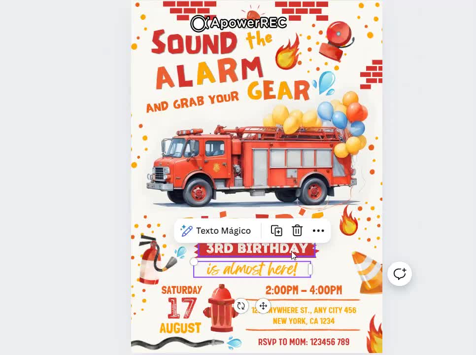 Fire Engine Invitations Fire Truck Birthday Invitations