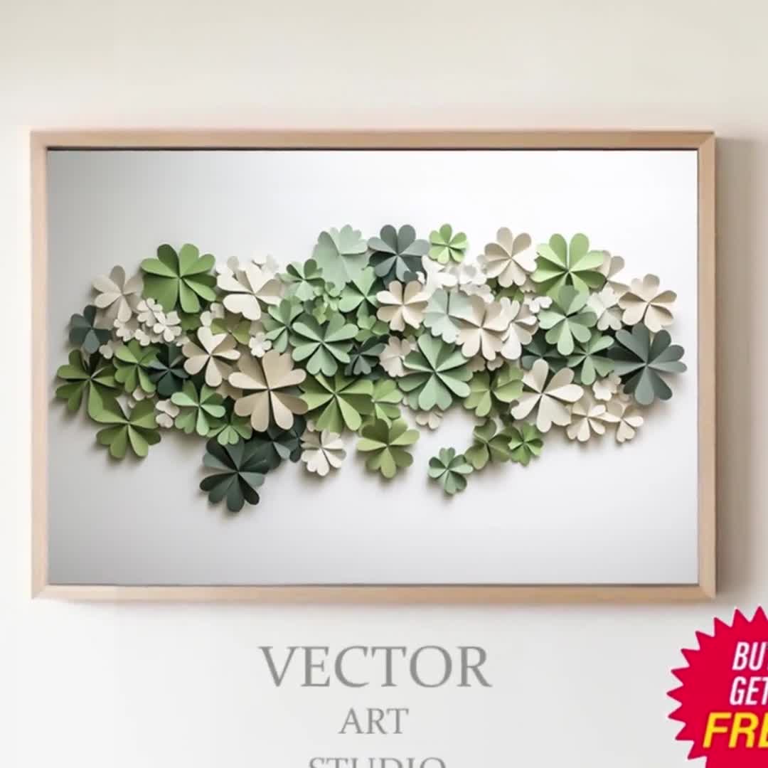 Shamrock Garden Abstract 3d