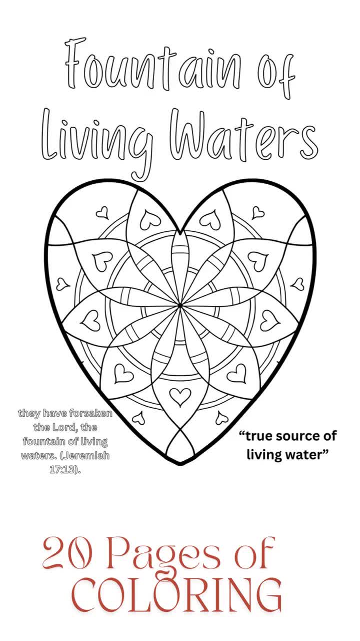 jesus is the living water coloring page