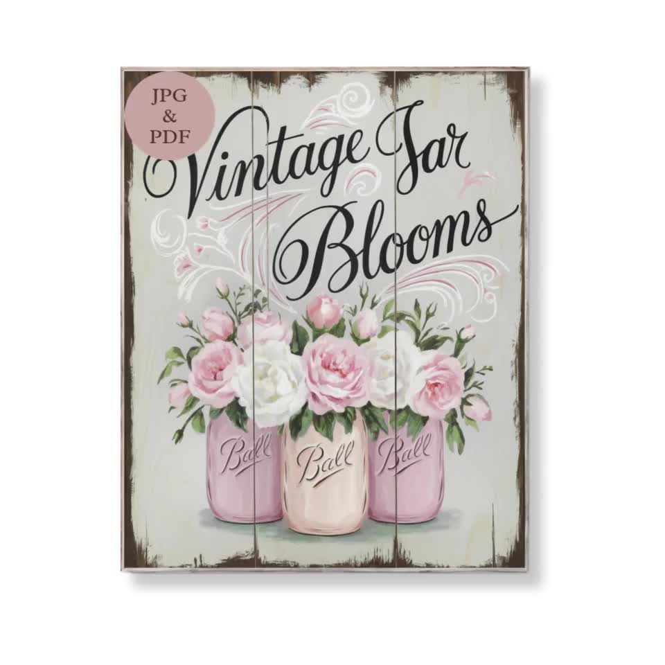 Shabby Chic Flowers Animation