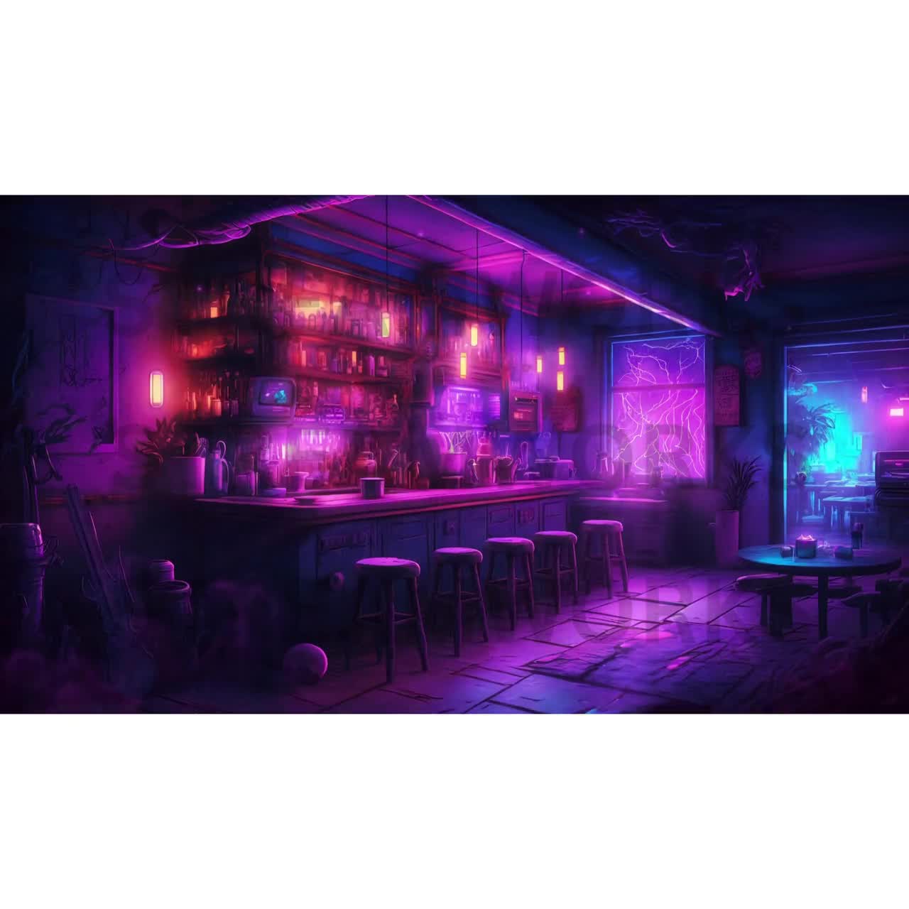 Anime Bar Background